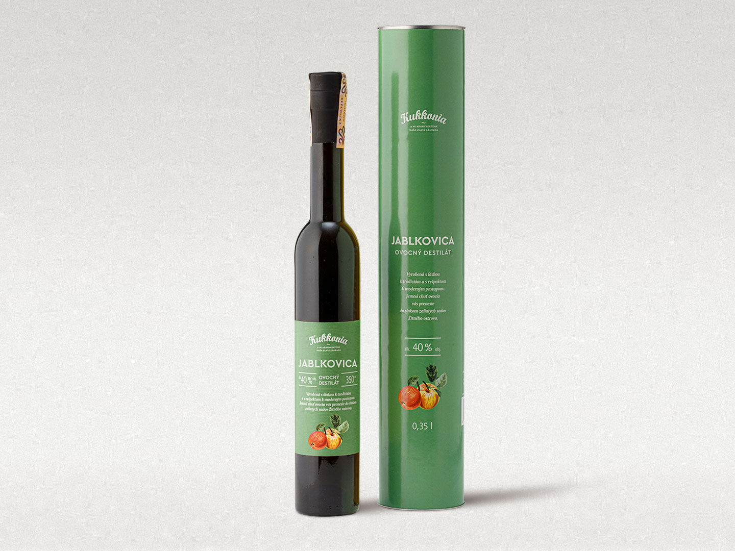 Kukkonia Jablkovica 40 % obj. v darčekovom balení, 350 ml | Kukkoniashop